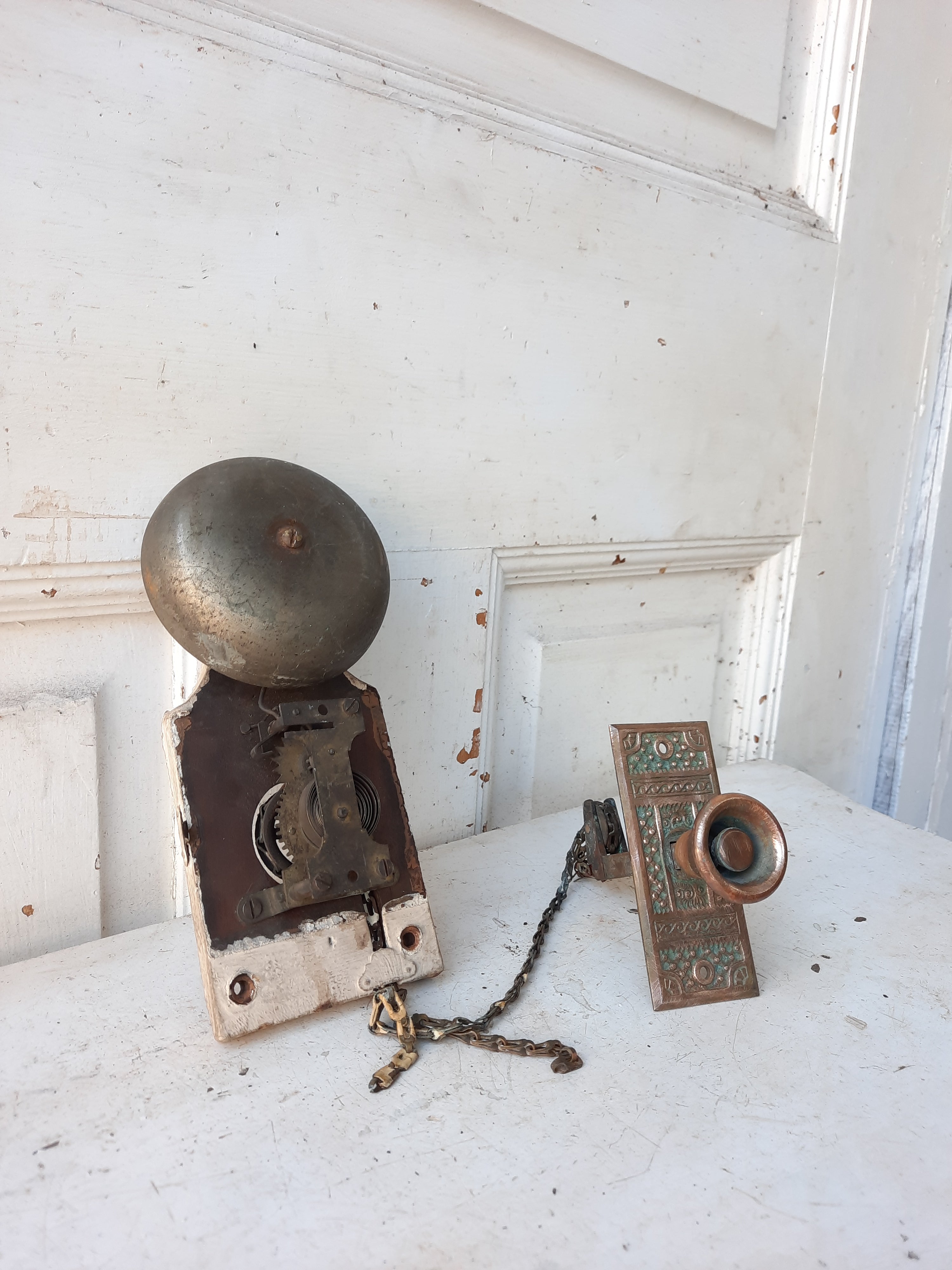 Antique Push Button Doorbell, Victorian Era Ornate Working Doorbell ...